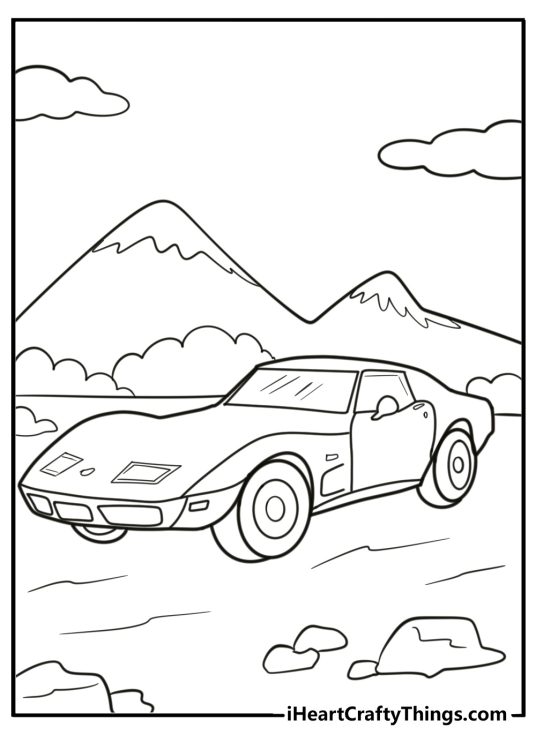 20 Corvette Coloring Pages (100% Free To Print)