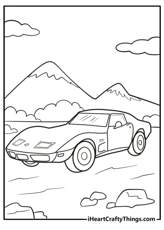 20 Corvette Coloring Pages (100% Free To Print)