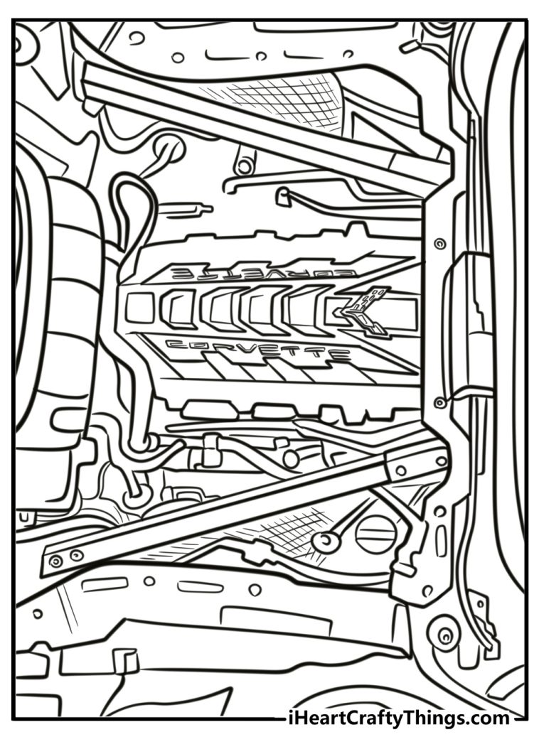 20 Corvette Coloring Pages (100% Free To Print)