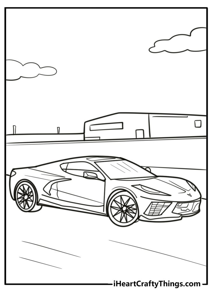 20 Corvette Coloring Pages (100% Free To Print)