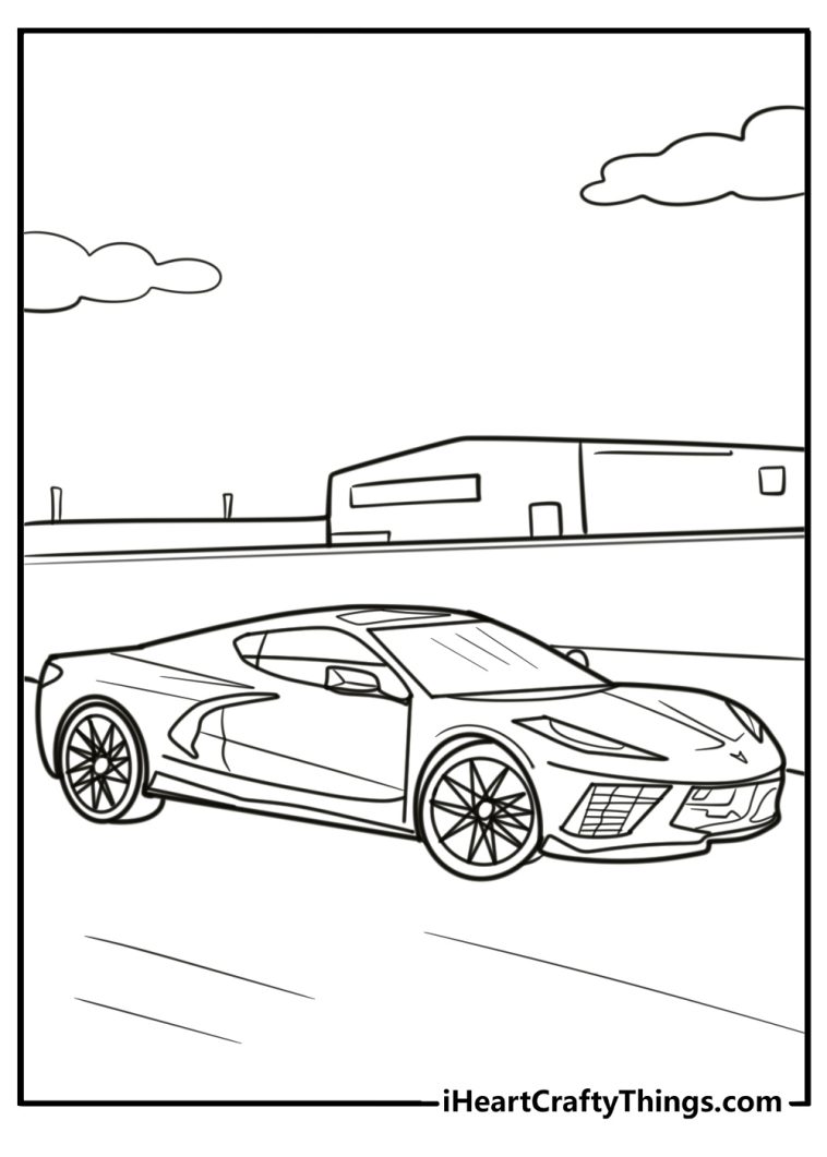 20 Corvette Coloring Pages (100% Free To Print)