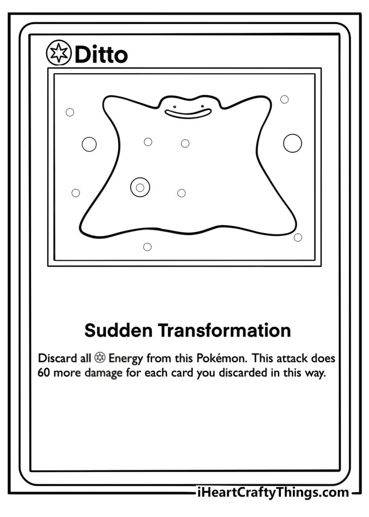 30 Free Pokemon Cards Coloring Pages For Kids