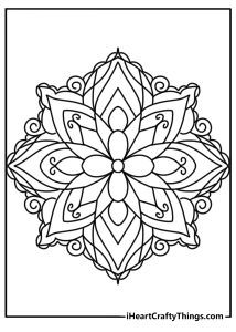25 Flower Mandala Coloring Pages (100% Free To Print)