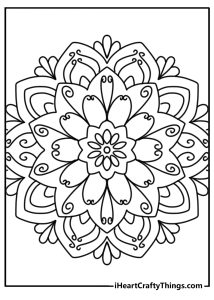 25 Flower Mandala Coloring Pages (100% Free To Print)