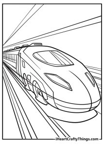 30 Free Train Coloring Pages For Kids