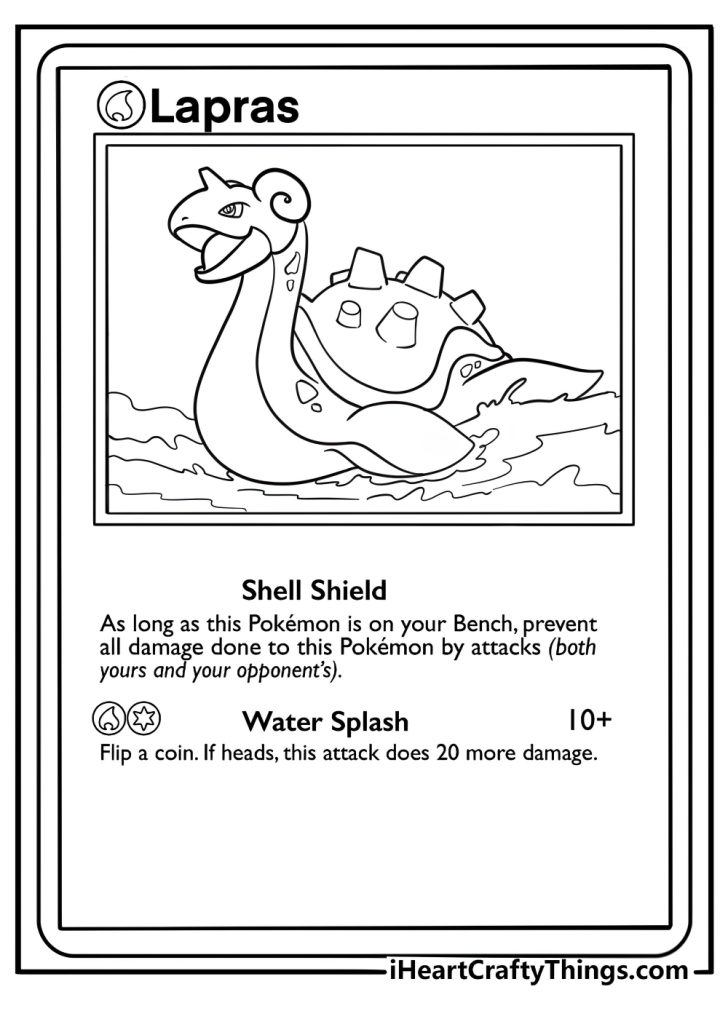 30 Free Pokemon Cards Coloring Pages For Kids