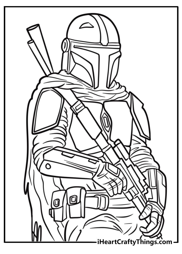20 Free Mandalorian Coloring Pages For Kids