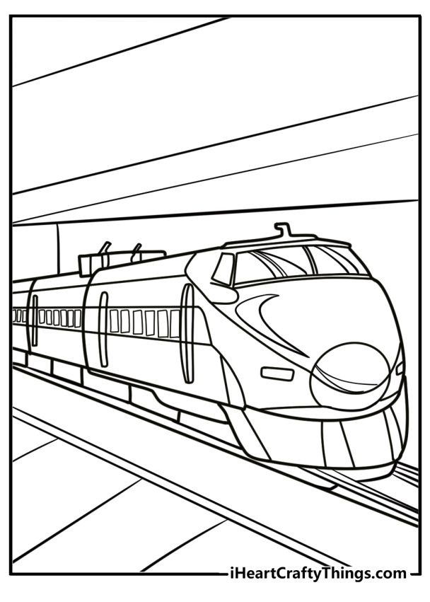 30 Free Train Coloring Pages For Kids