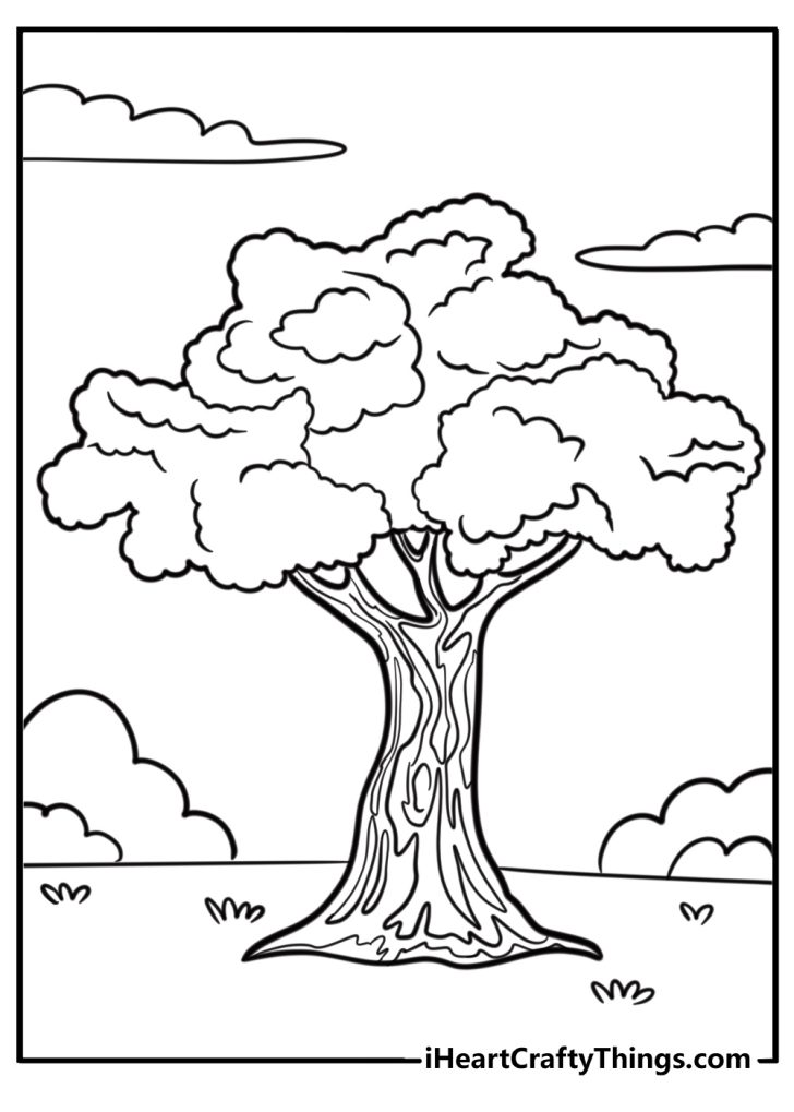 36 Tree Coloring Pages (100% Free To Print)