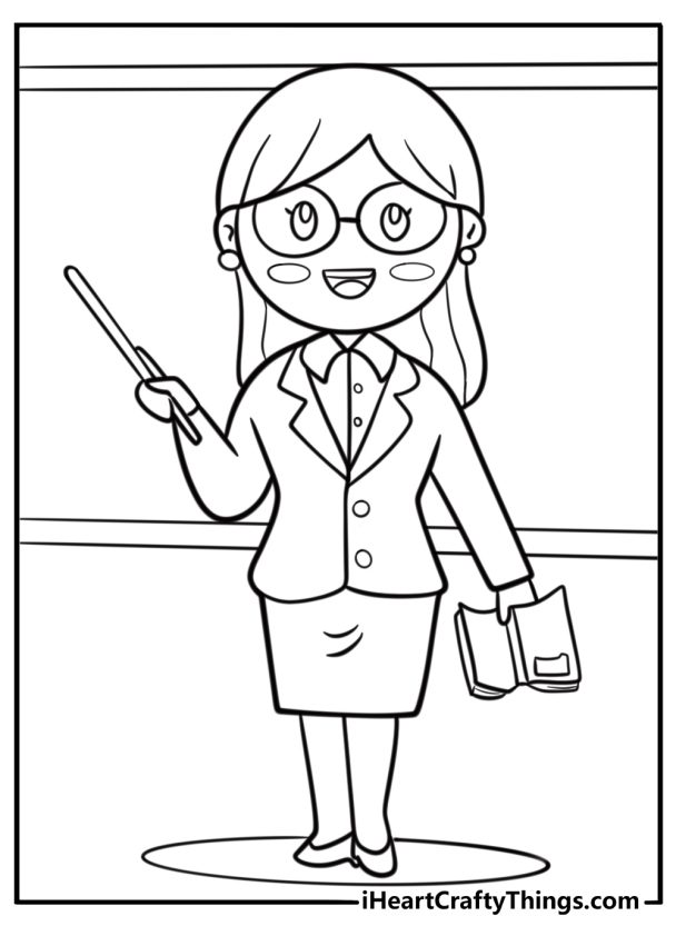 25 Teacher Coloring Pages For Kids (100% Free Printables)