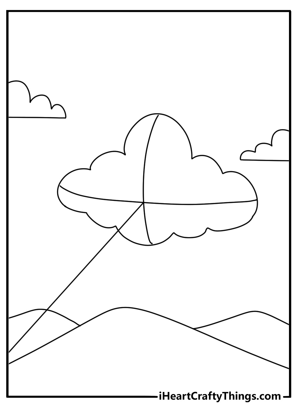 30 Free Kite Coloring Pages For Kids