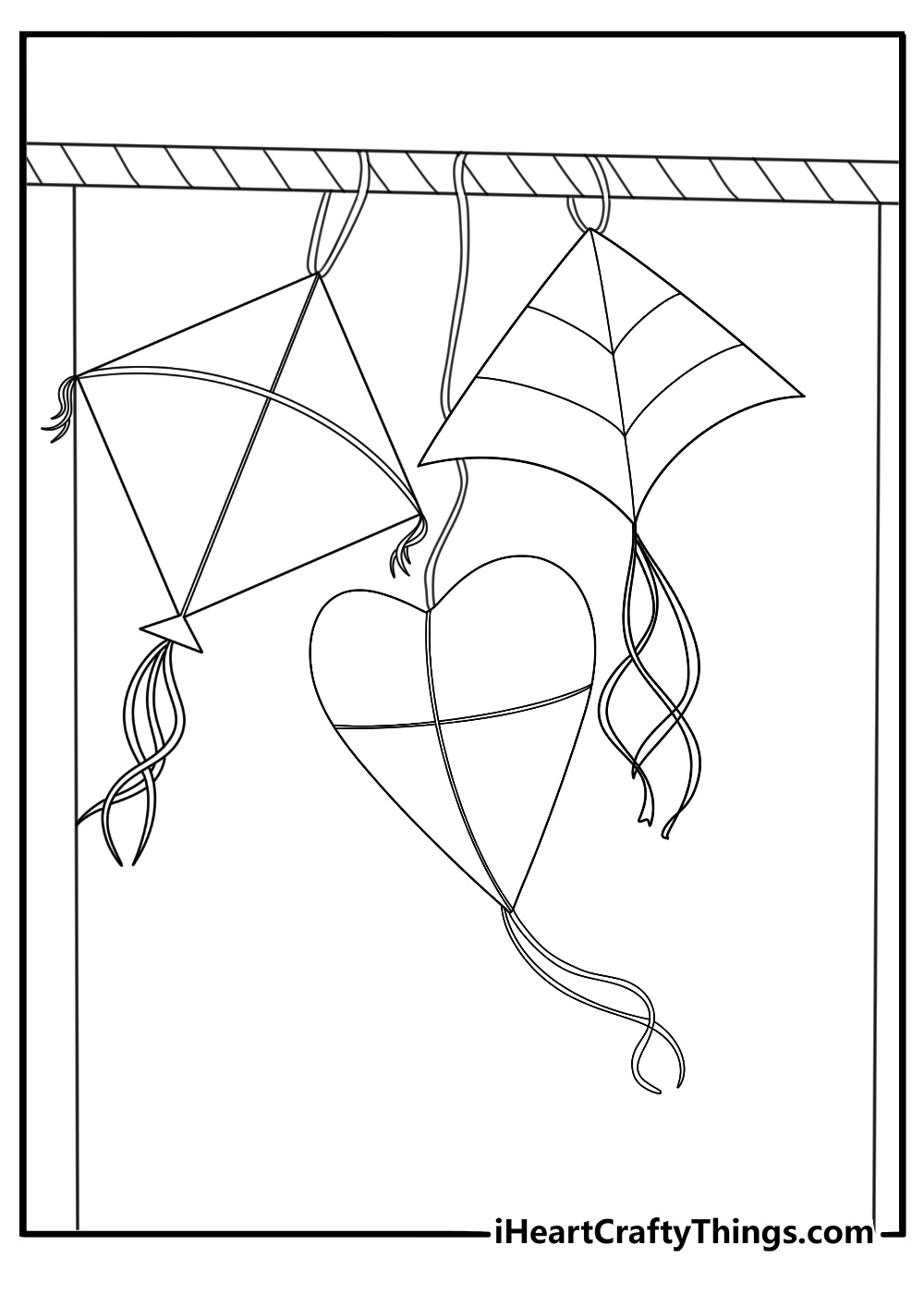 30 Free Kite Coloring Pages For Kids