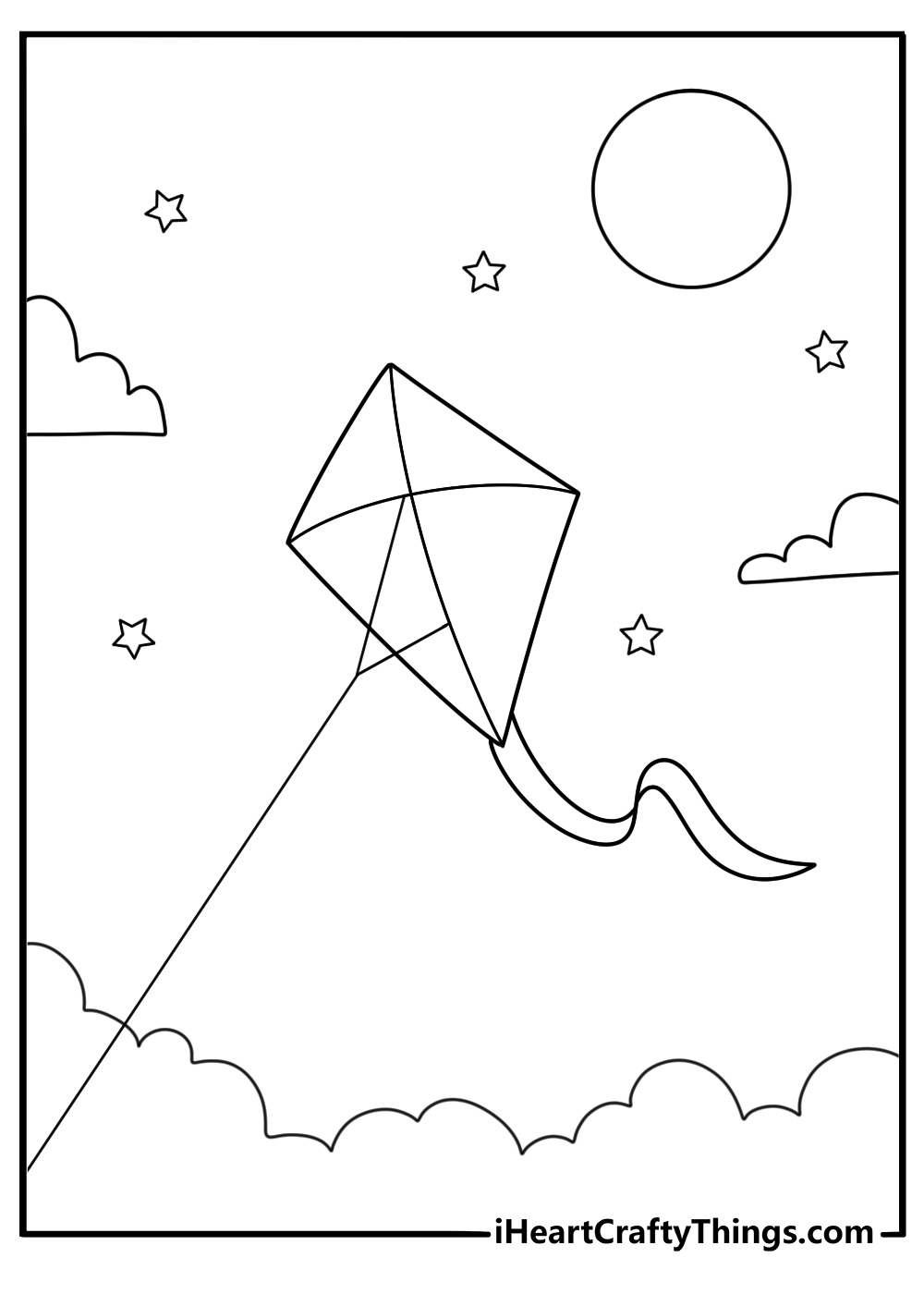 30 Free Kite Coloring Pages For Kids