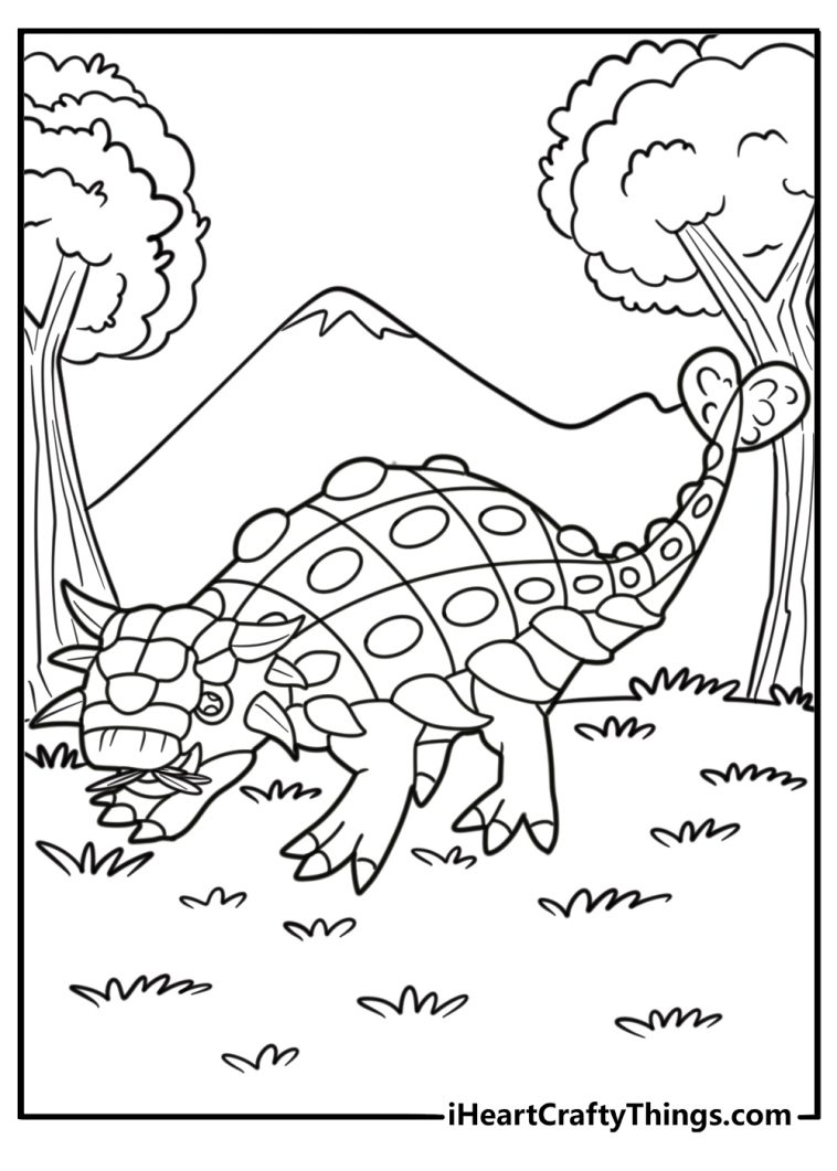 Ankylosaurus Coloring Pages: 25 Free Printables For Kids