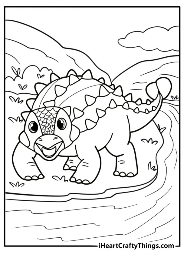 Ankylosaurus Coloring Pages: 25 Free Printables For Kids