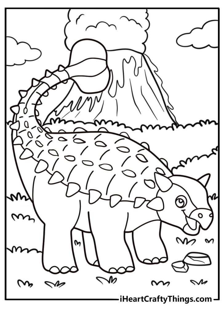Ankylosaurus Coloring Pages: 25 Free Printables For Kids