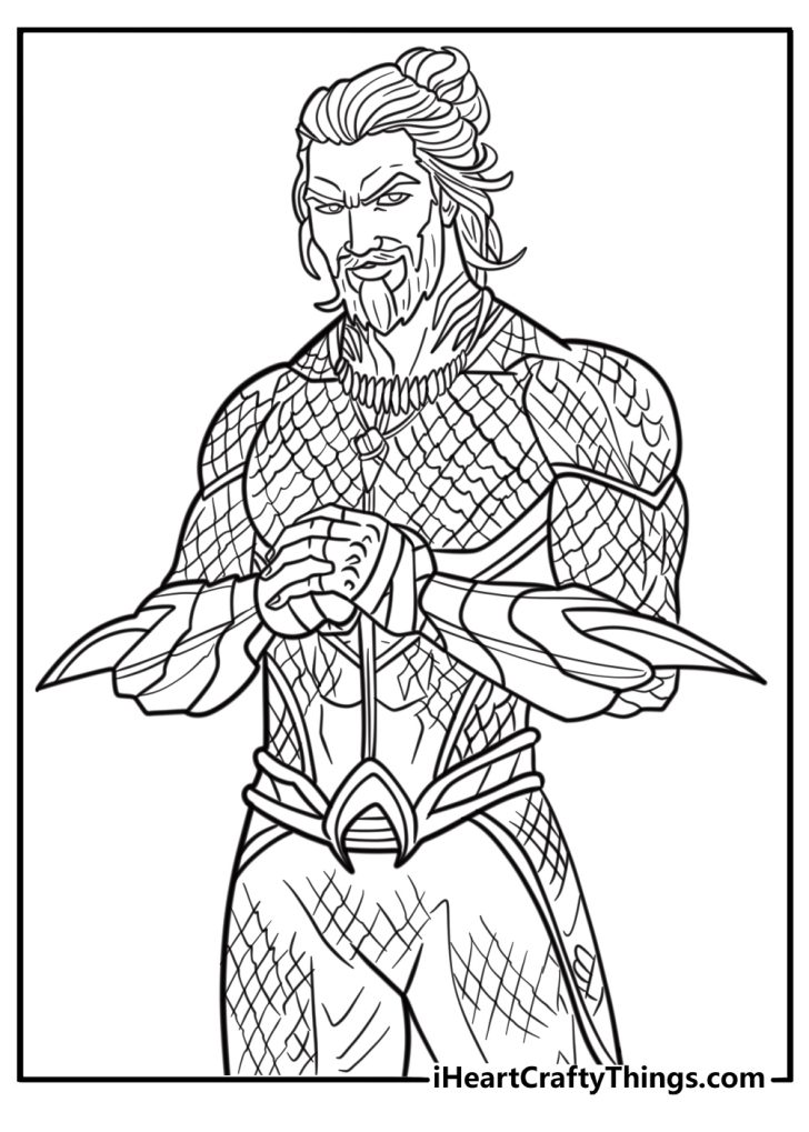 Aquaman Coloring Pages For Kids: 25 Free Printables