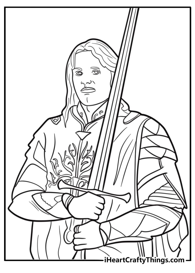 25 Free Lord Of The Rings Coloring Pages For Kids