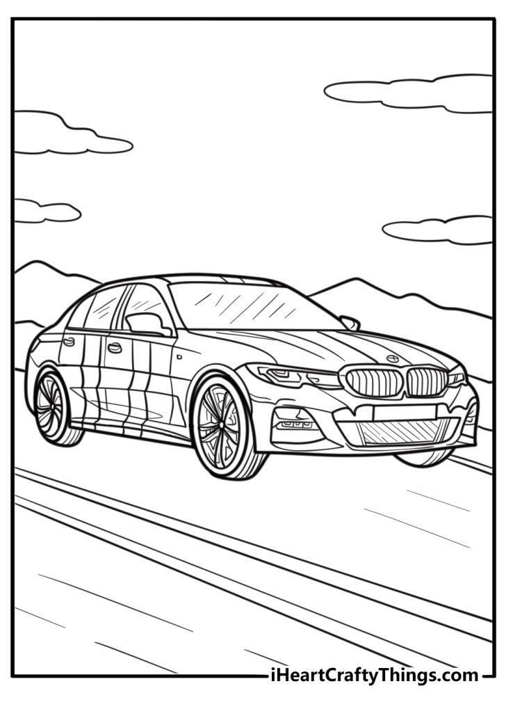 BMW Coloring Pages: 25 Free Printables For Kids