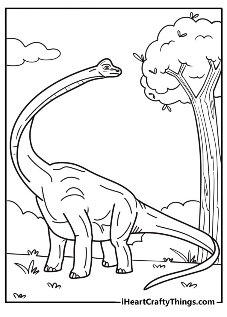 20 Brachiosaurus Coloring Pages (Free Printables For Kids)