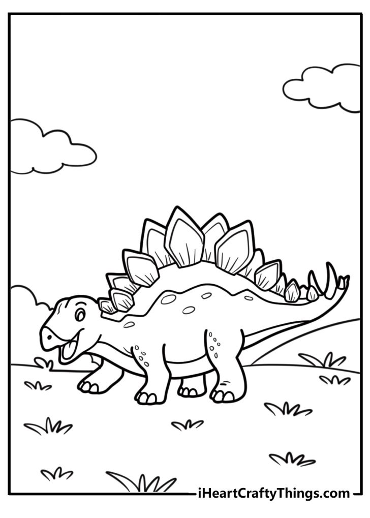 Stegosaurus Coloring Pages (25 Free Printables For Kids)