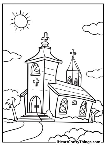 20 Free Church Coloring Pages For Kids
