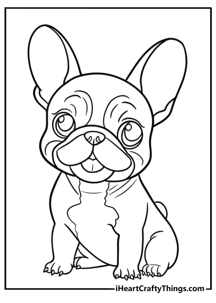 25 French Bulldog Coloring Pages (100% Free To Print)