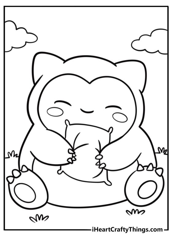Snorlax Coloring Pages: 25 Free Printables For Kids