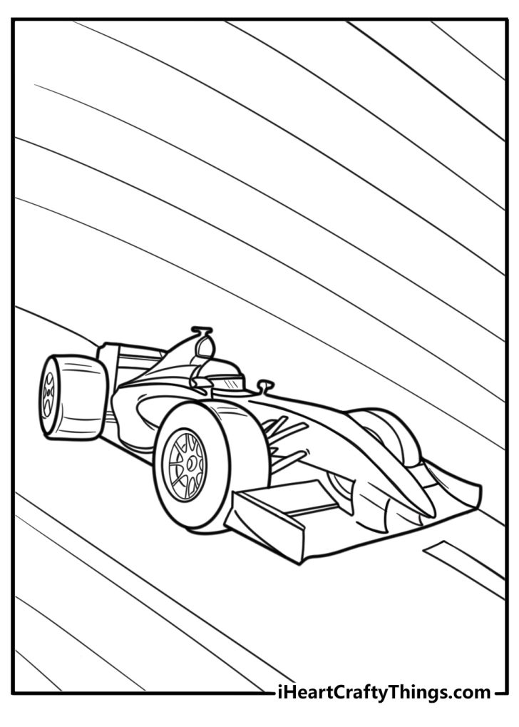 25 Free F1 Coloring Pages For Kids