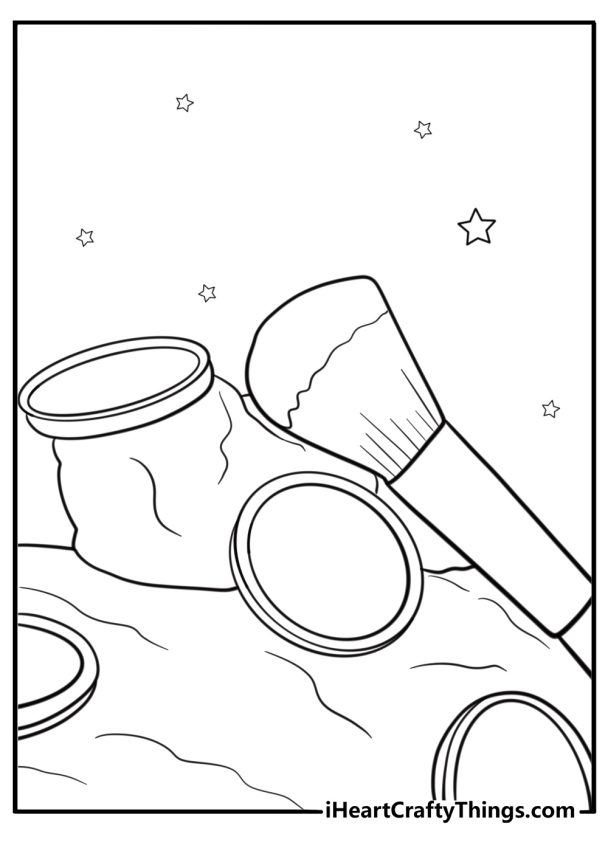 25 Makeup Coloring Pages For Kids (Free PDF Printables)