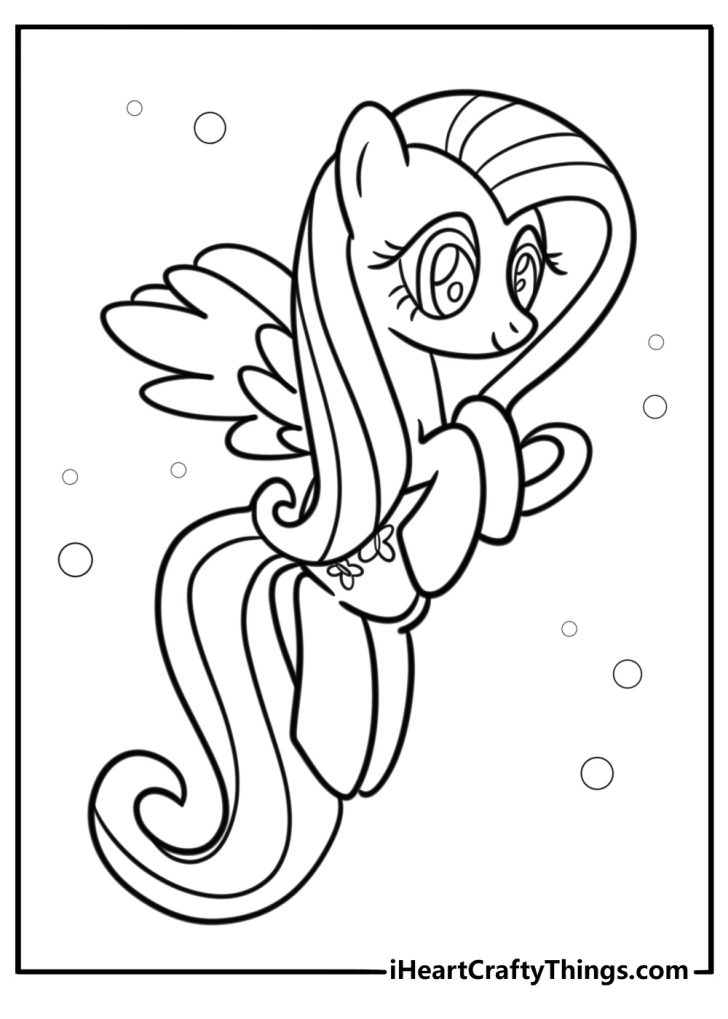 15 Free Fluttershy Coloring Pages For Kids
