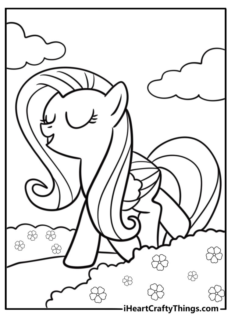 15 Free Fluttershy Coloring Pages For Kids