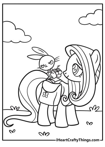 15 Free Fluttershy Coloring Pages For Kids