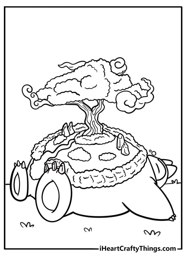 Snorlax Coloring Pages: 25 Free Printables For Kids