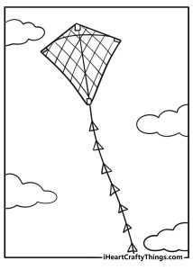 15 Free Kite Coloring Pages For Kids