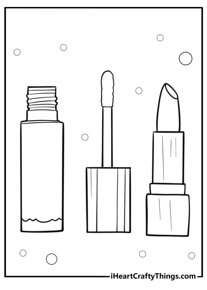 25 Makeup Coloring Pages For Kids (Free PDF Printables)