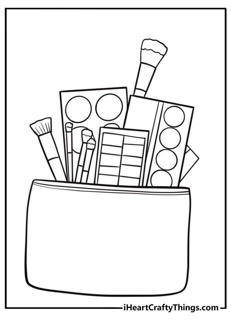 25 Makeup Coloring Pages For Kids (Free PDF Printables)