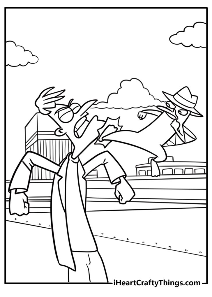 25 Free Phineas And Ferb Coloring Pages For Kids