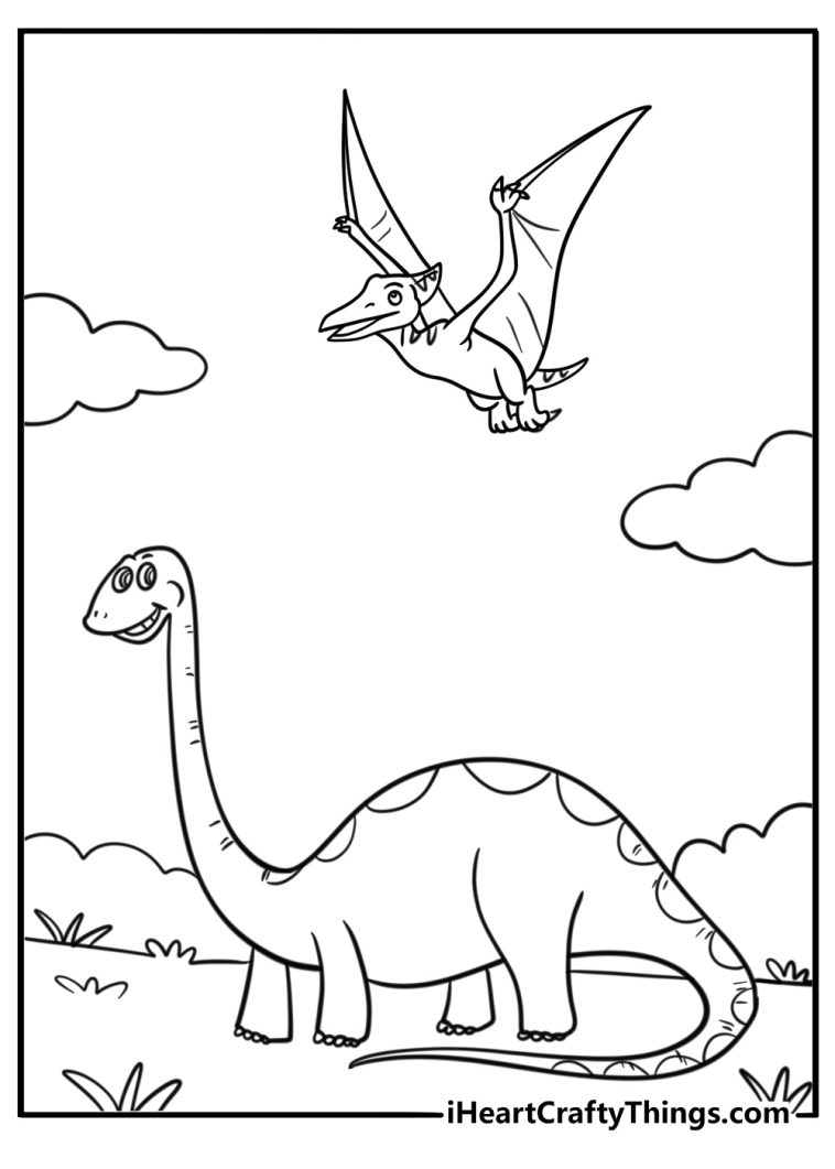 24 Free Pterodactyl Coloring Pages For Kids