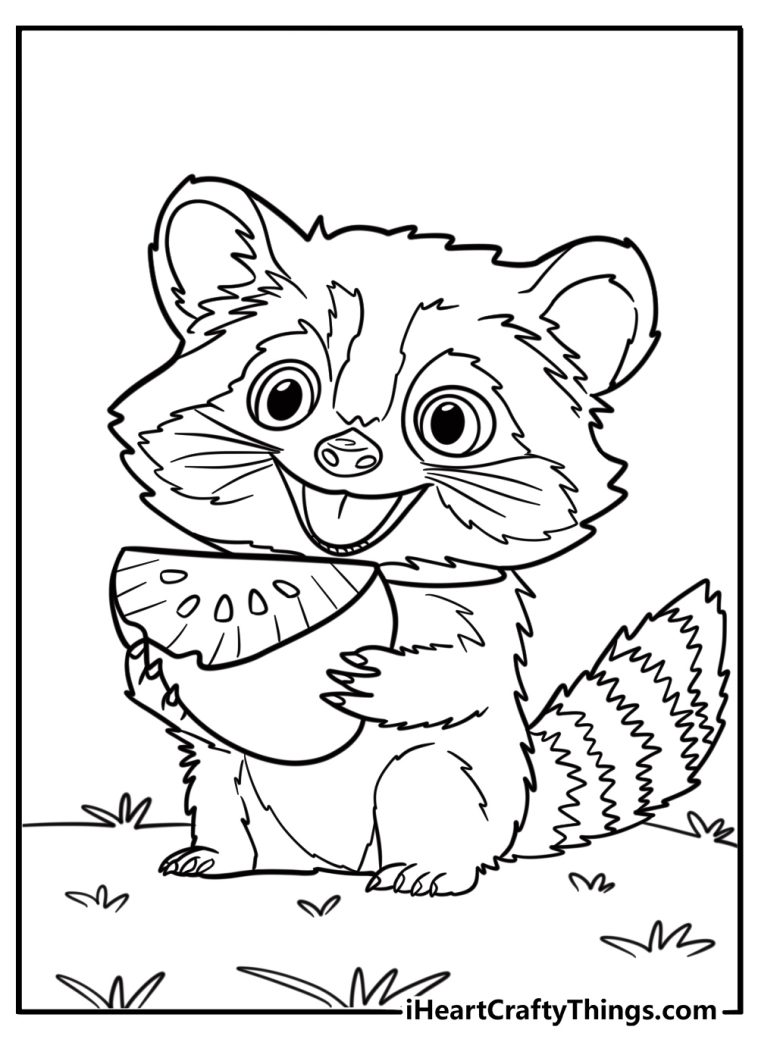 Raccoon Coloring Pages: 25 Free Printables For Kids