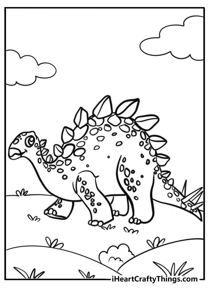 Stegosaurus Coloring Pages (25 Free Printables For Kids)