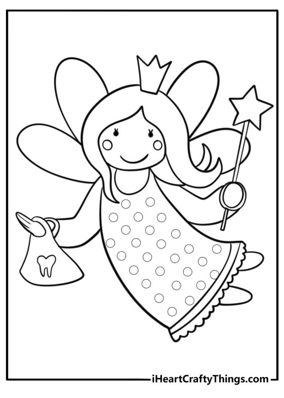20 Tooth Fairy Coloring Pages (100% Free Printables)