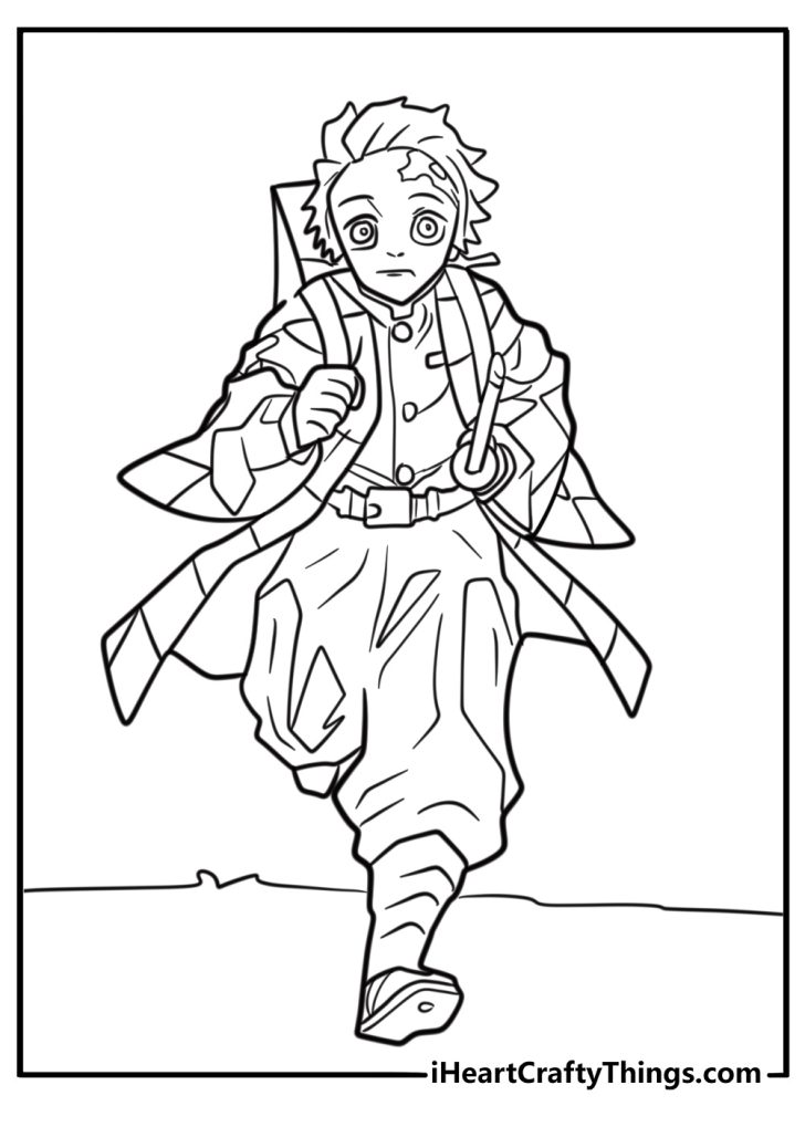 25 Free Tanjiro Coloring Pages For Kids