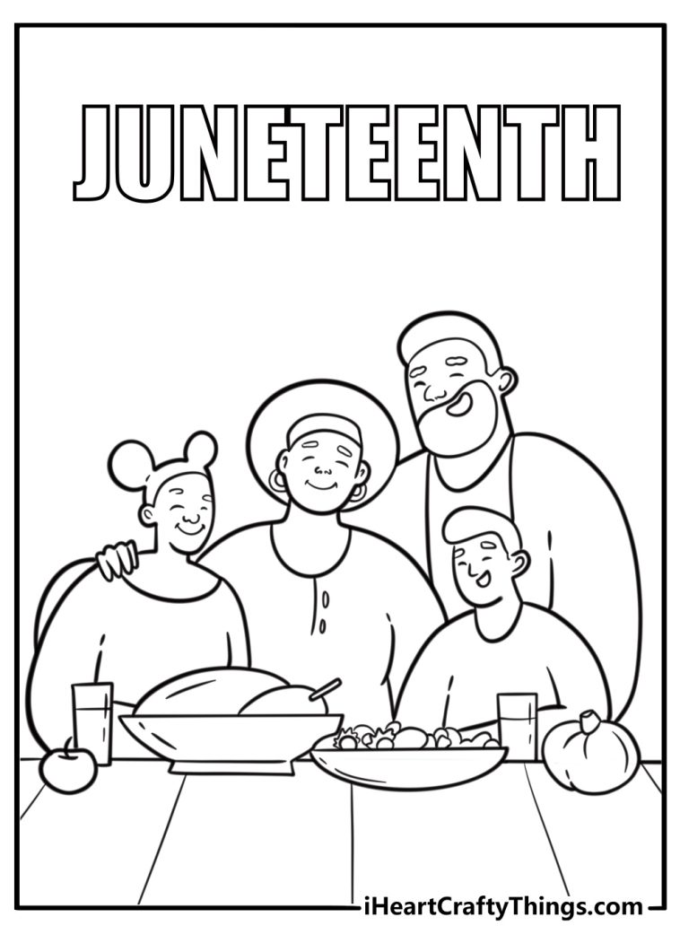 Juneteenth Coloring Pages: 25 Free Printable PDF Sheets - I Heart ...