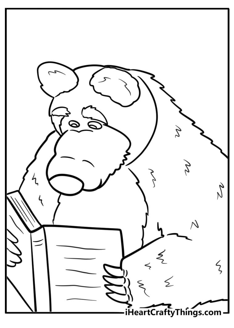 25 Free Masha And The Bear Coloring Pages For Kids
