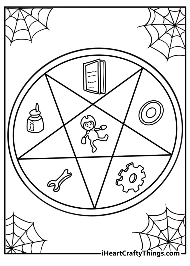 20 Free Bendy And The Ink Machine Coloring Pages For Kids
