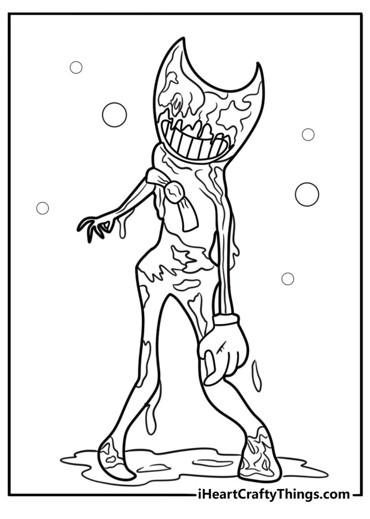 20 Free Bendy And The Ink Machine Coloring Pages For Kids