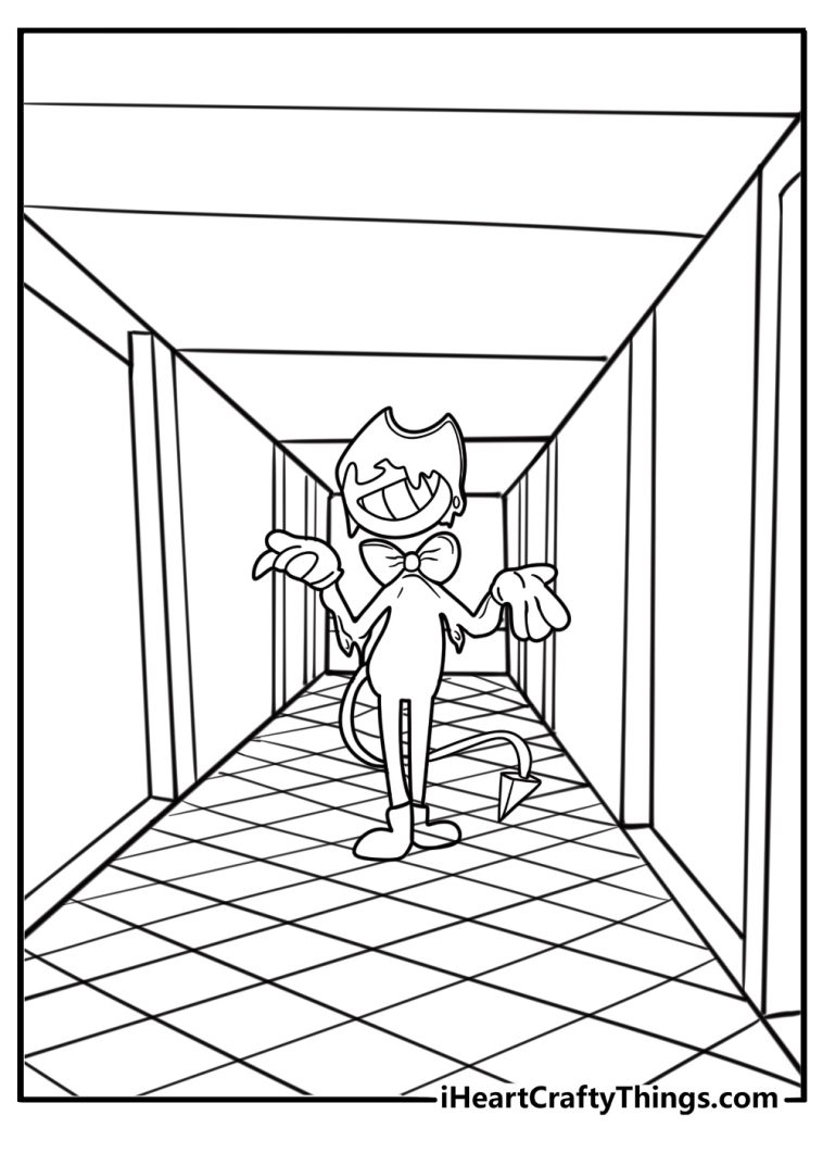 20 Free Bendy And The Ink Machine Coloring Pages For Kids