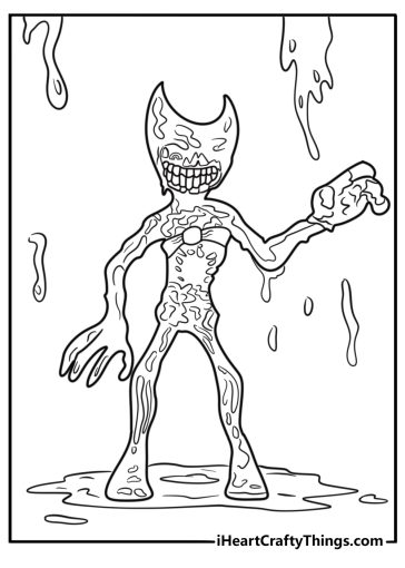20 Free Bendy And The Ink Machine Coloring Pages For Kids