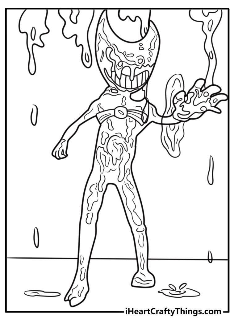 20 Free Bendy And The Ink Machine Coloring Pages For Kids